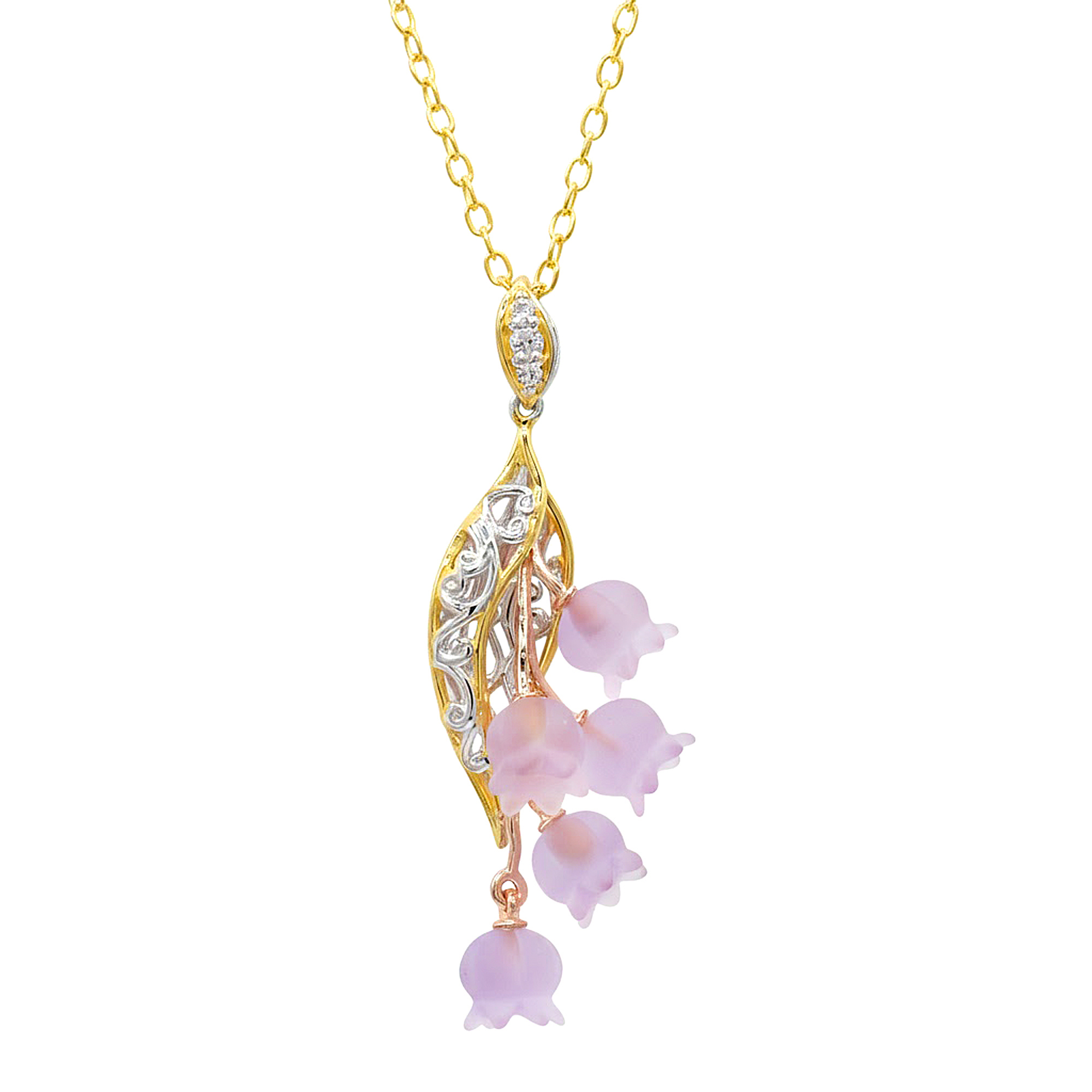 Collar de plata Amethyst Gems en Vogue