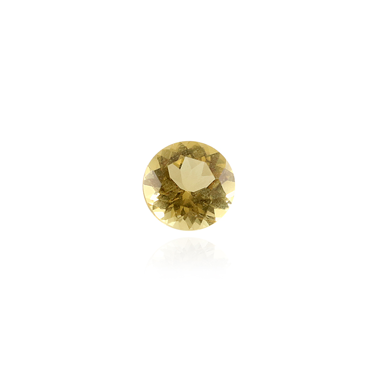 Braziliaanse Gele Beryl Edelsteen, 0,68ct Rond Geslepen