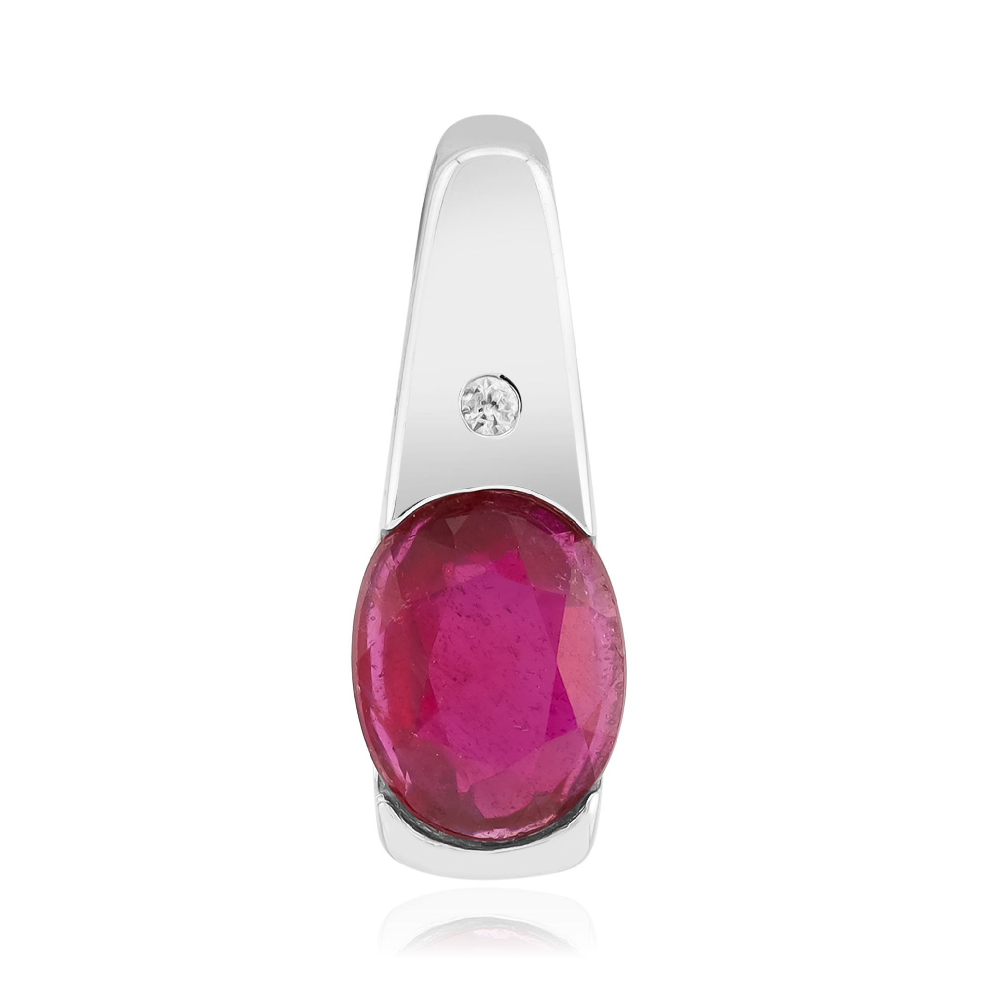 Madagascar Ruby Plated Silver Pendant