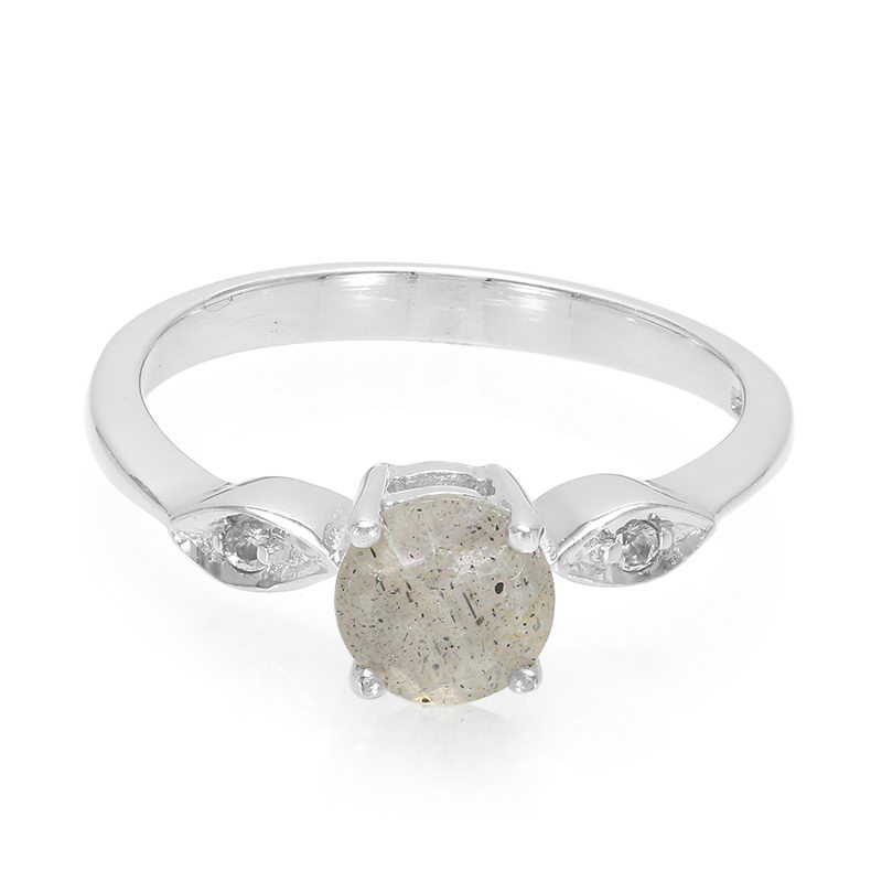 Spectrolite Sterling Silver Ring, Romania, 0.77ct