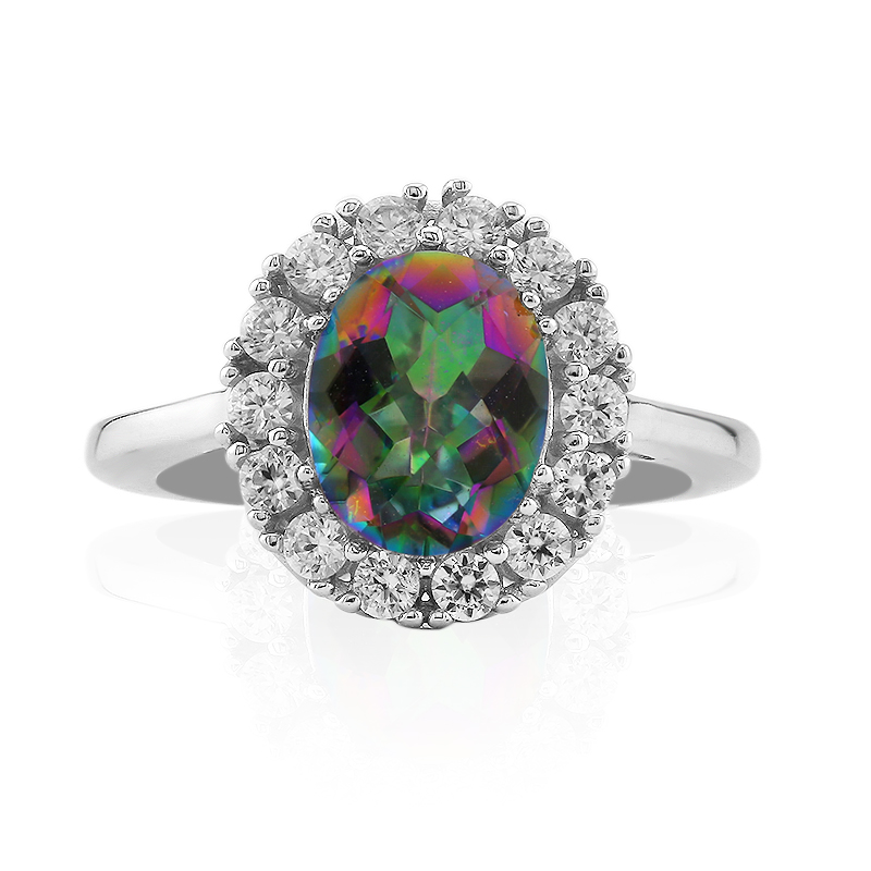 Mystic Quartz Silver Ring-5109NB | Juwelo