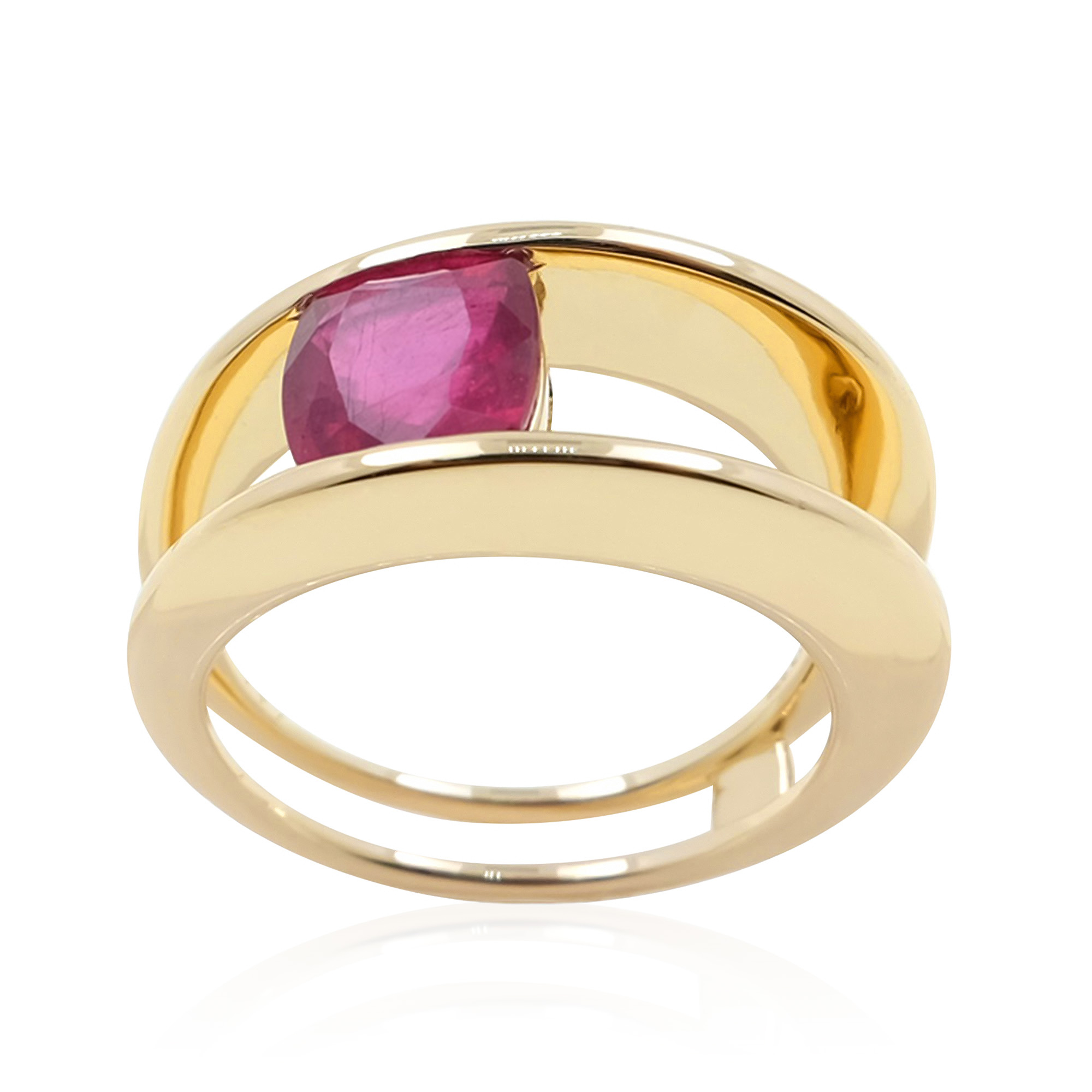 Madagascar Ruby Gold Ring, 2.025 ct, 375 Gold