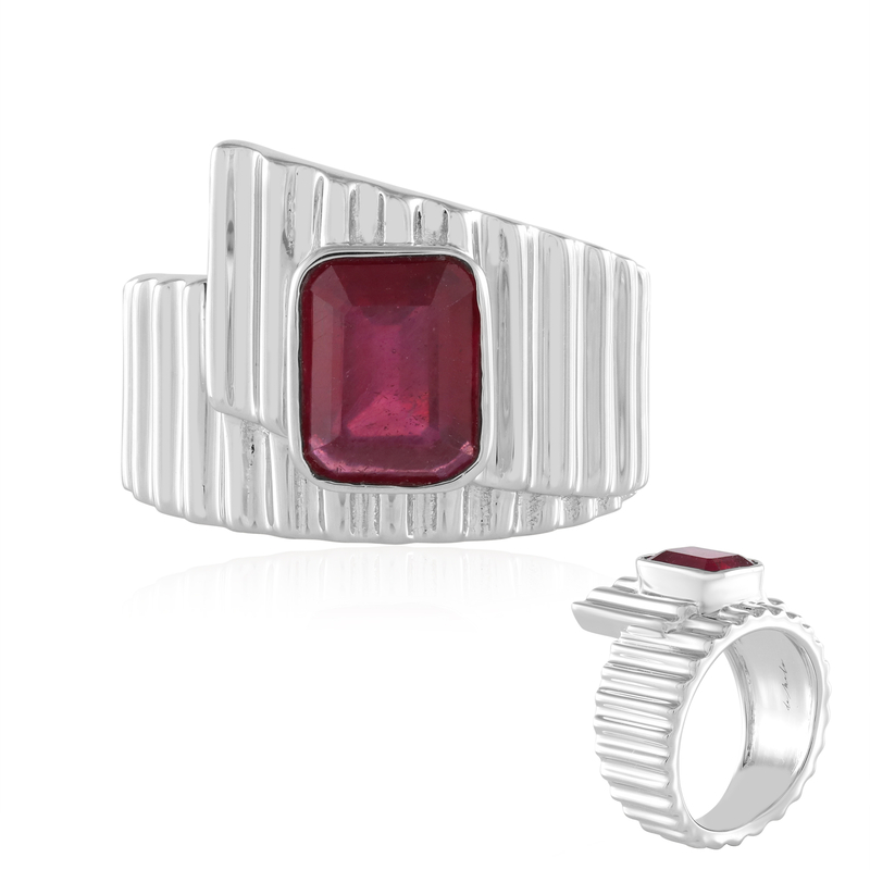 Madagascar Ruby Sterling Silver Ring