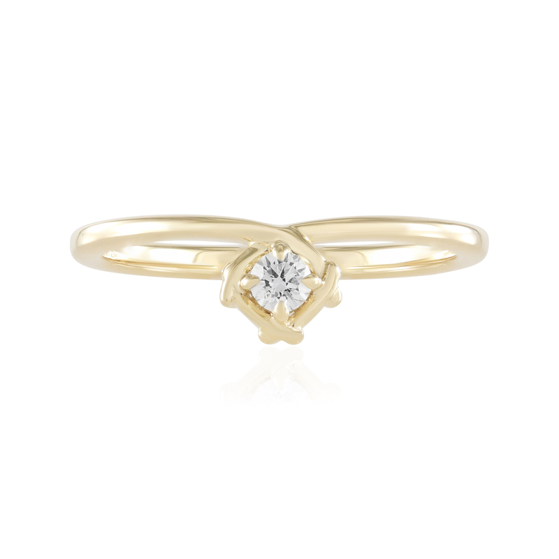 Diamond 375 Gold Ring