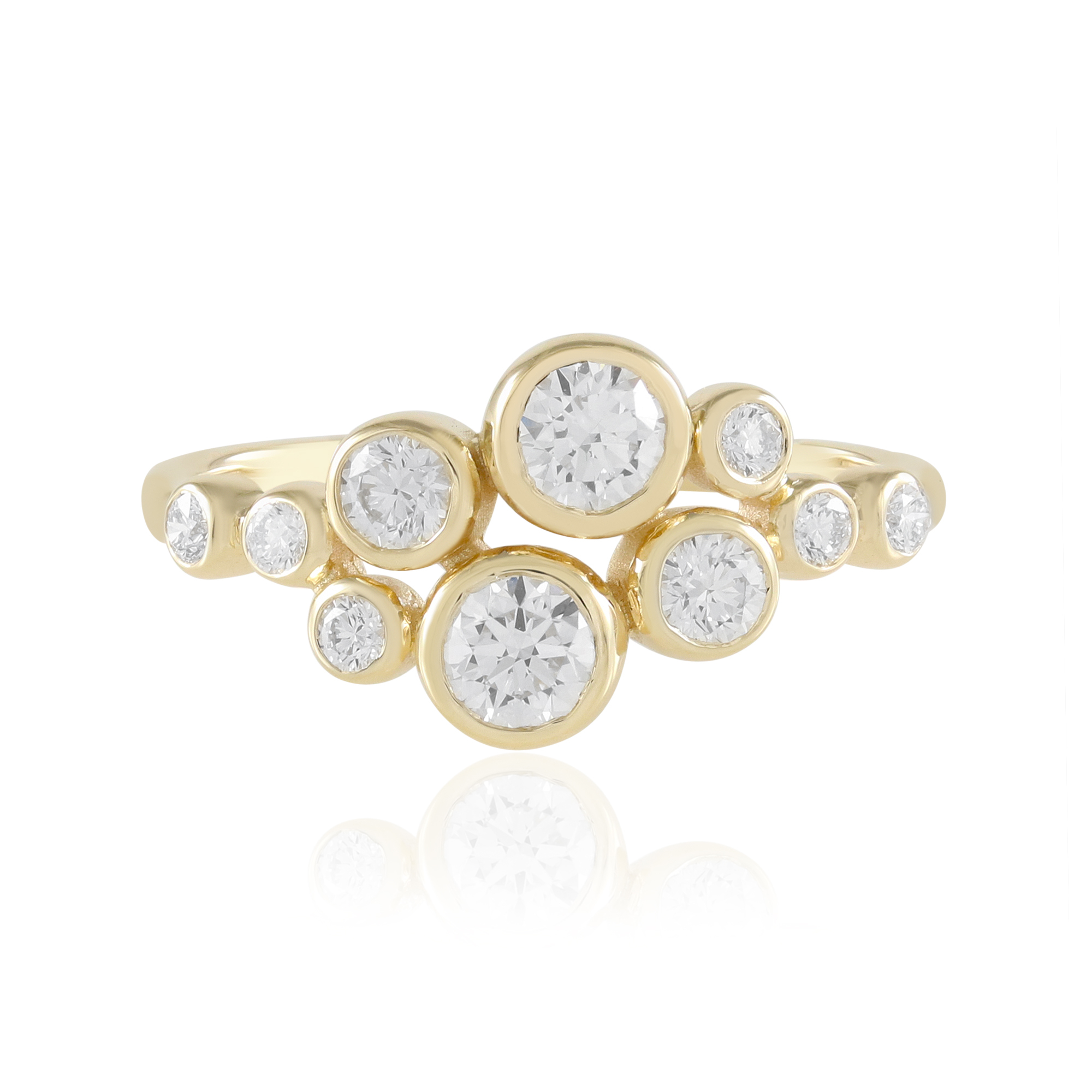 IF Diamant 375 Gold Ring, 0,769 ct, 2,12 g