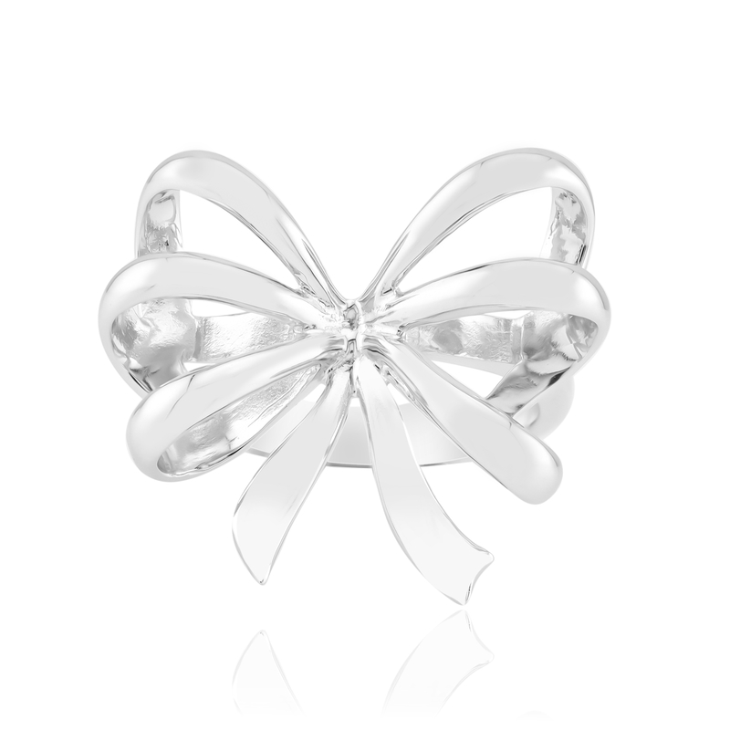 Elegante Strik 925 Sterling Zilveren Ring