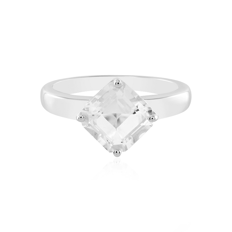 Brazilian Petalite 1.93ct Sterling Silver Ring, Octagon Cut