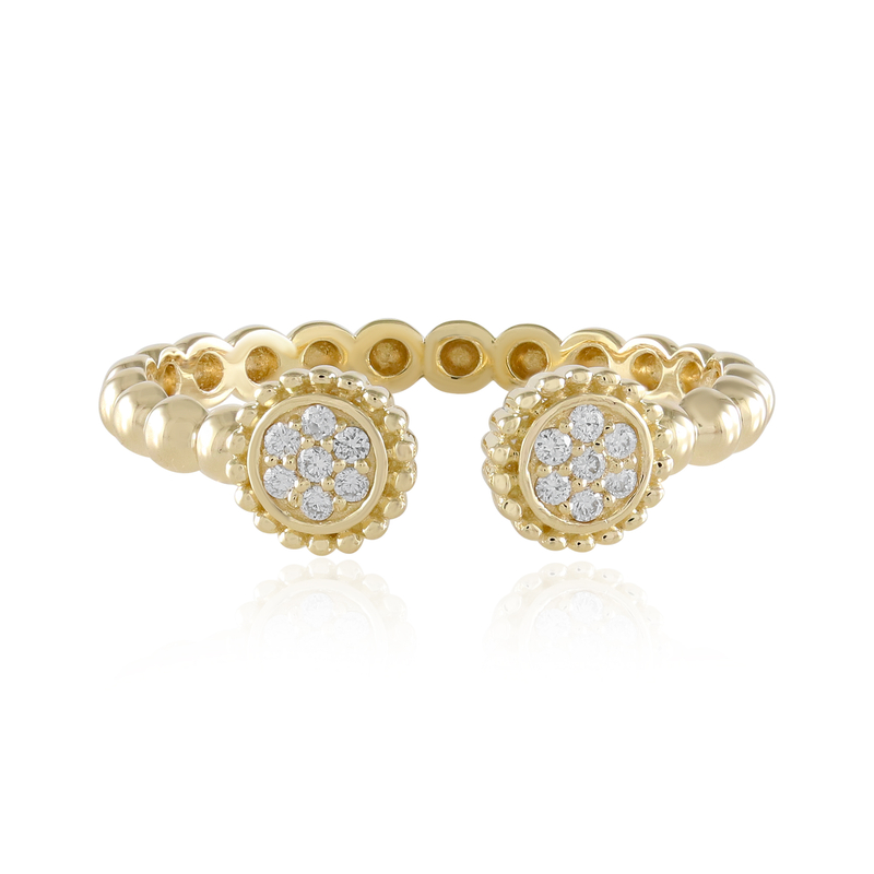 Exquisiter Diamant 375 Gold Ring