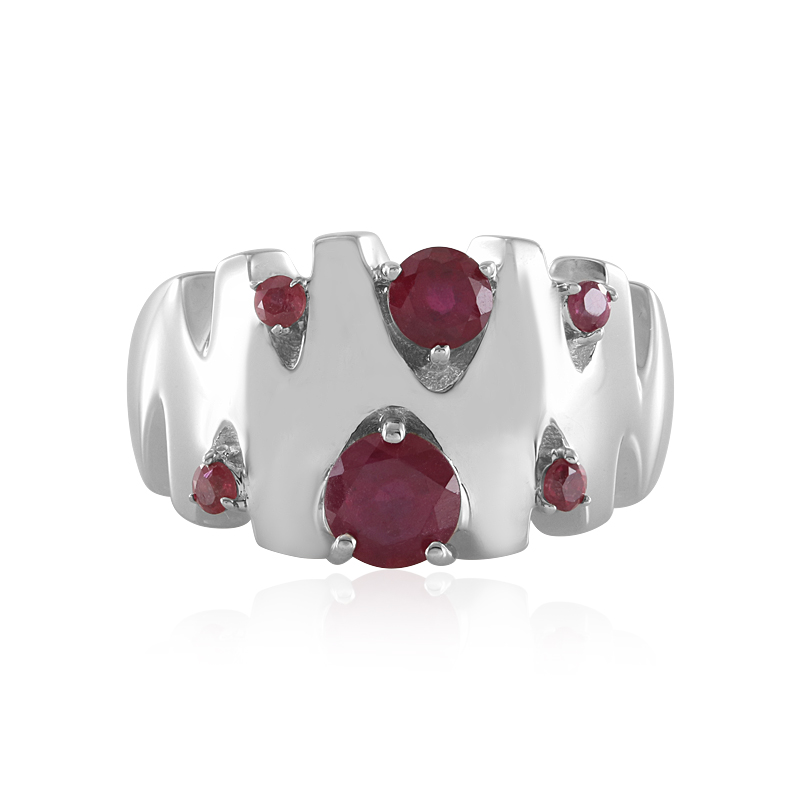 Madagascar Ruby 925 Silver Ring, 1.254 ct