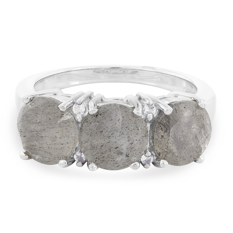 Romanian Spectrolite 925 Silver Ring, 3.37ct