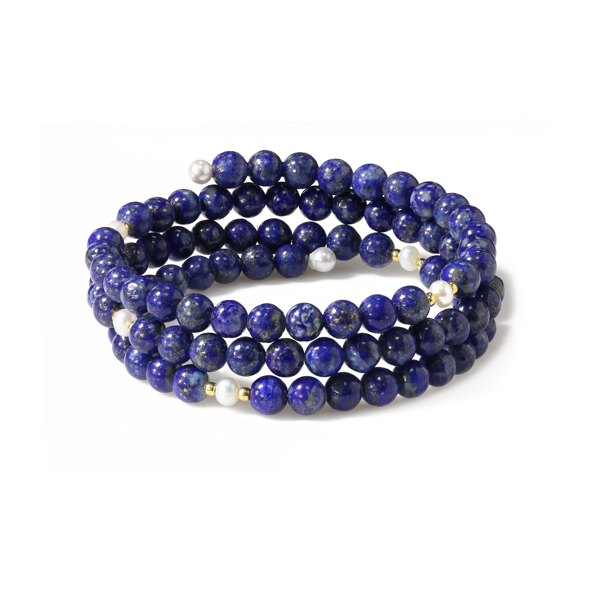 Afghan Lapis Lazuli Steel Bangle