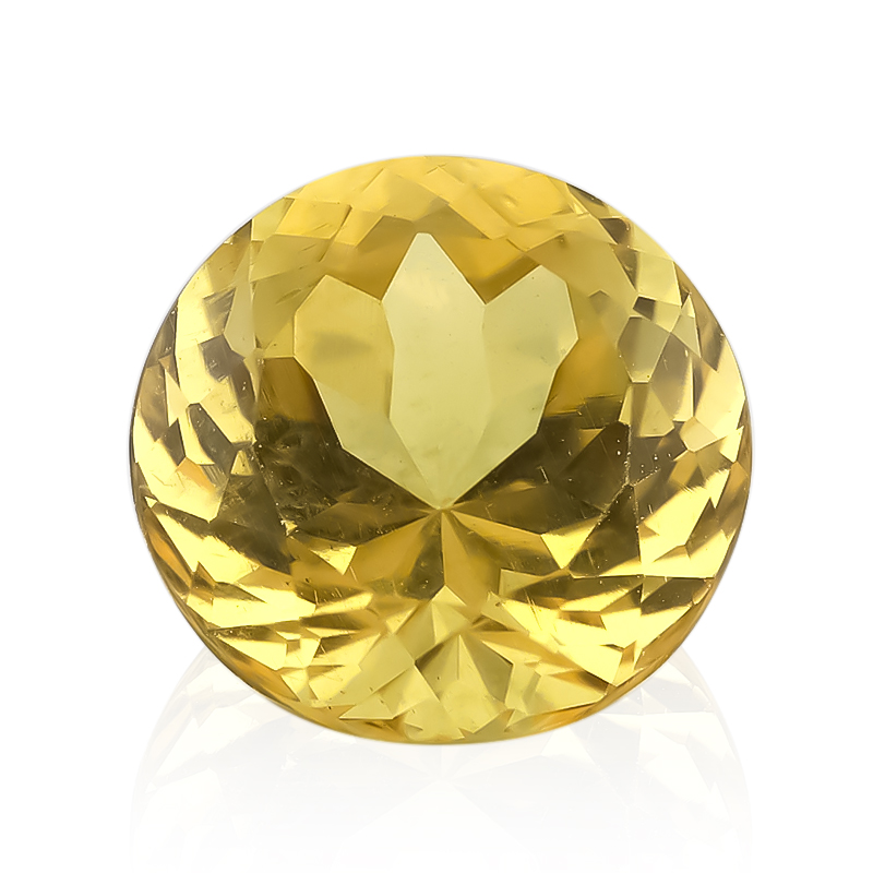 Radiant Brazilian Golden Beryl Gemstone, 0.9 ct