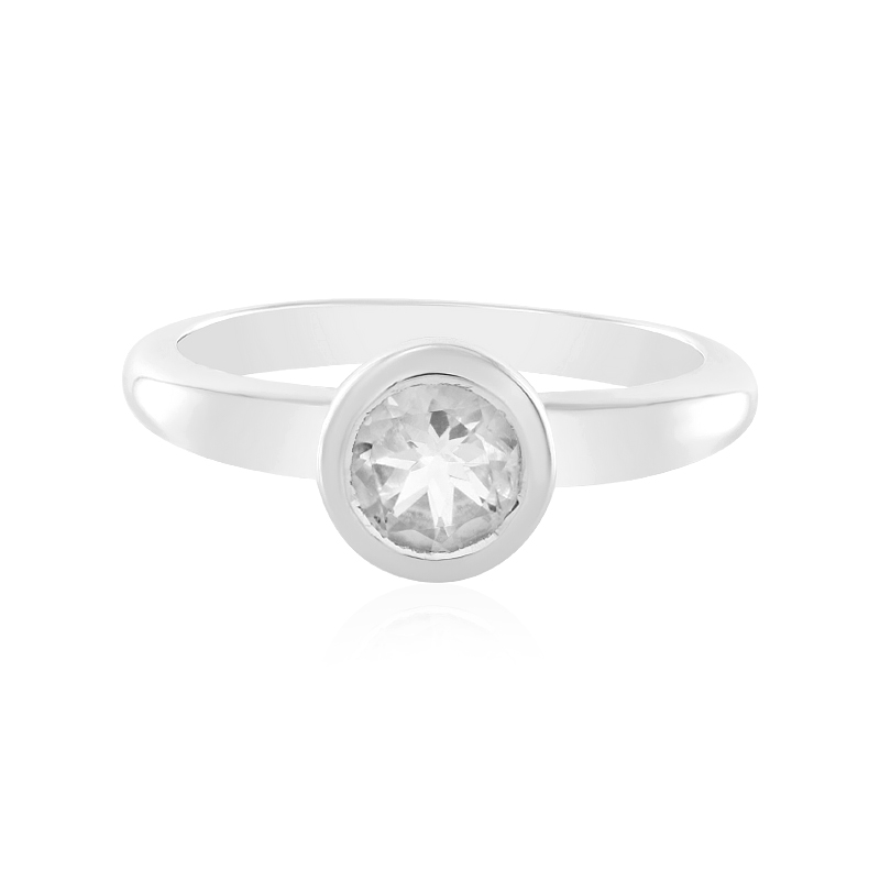 Brazilian Petalite Sterling Silver Ring, 0.593ct