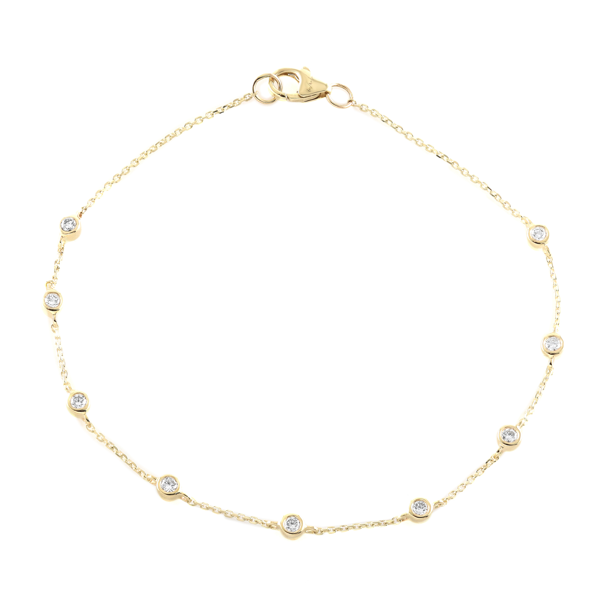 Pulsera de Oro 375 Diamantes, 0.285 ct