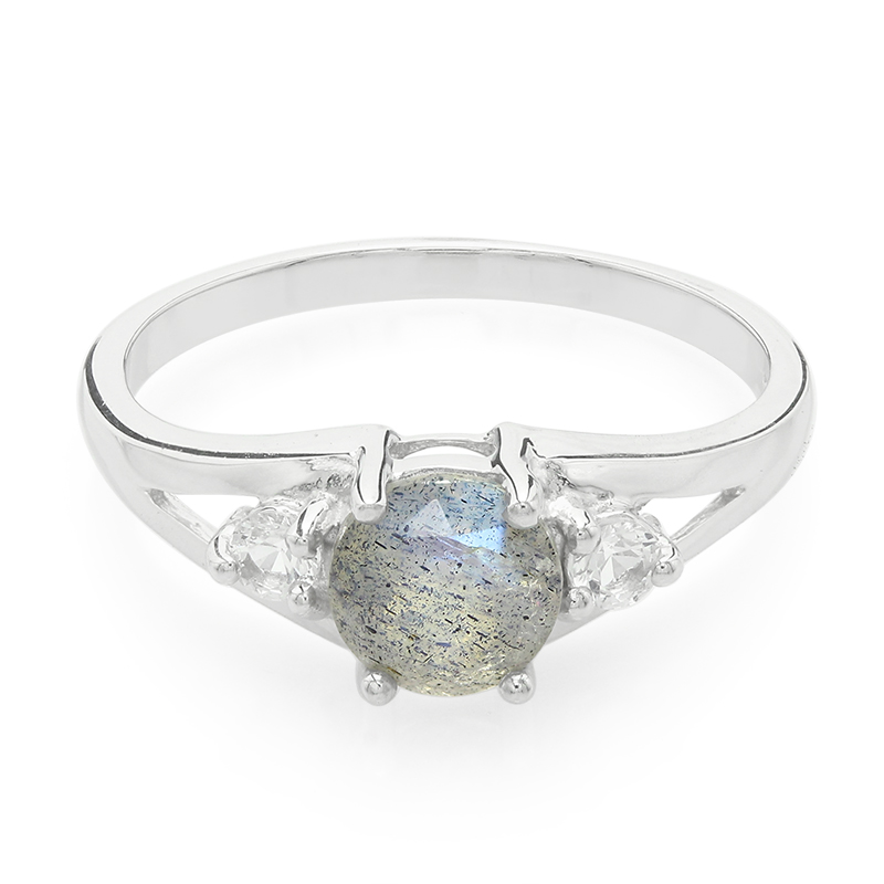 Spektrolith Sterling Silver Ring