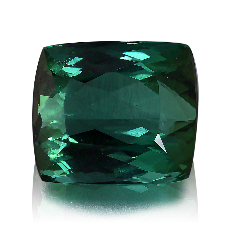 Tormalina verde brasiliana 13,37 ct Taglio antico