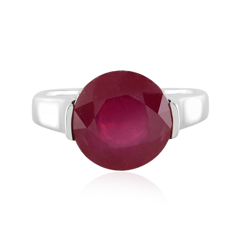 Madagascar Ruby 925 Plated Silver Ring, 6.31ct