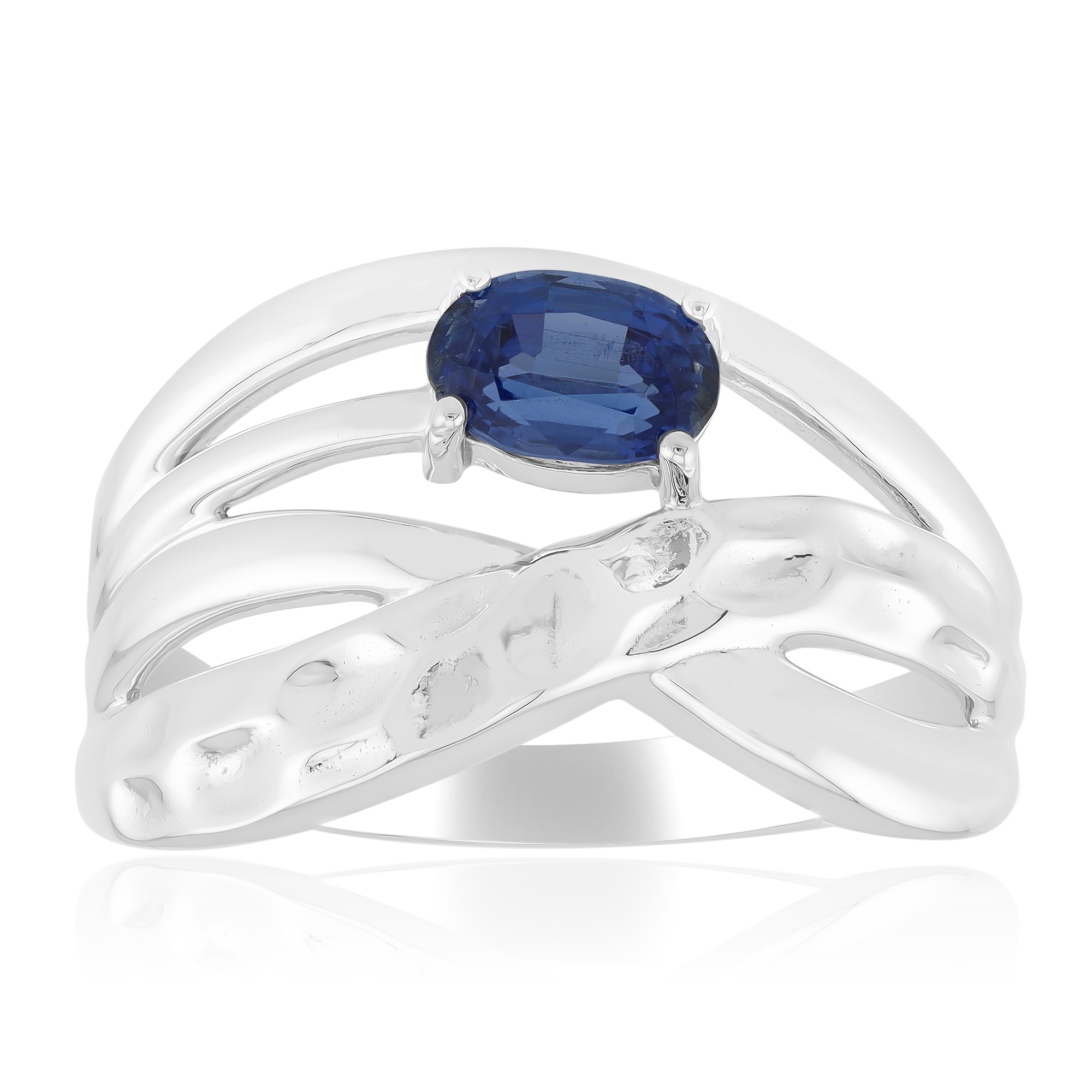 Anello in argento sterling di kyanite nepalese