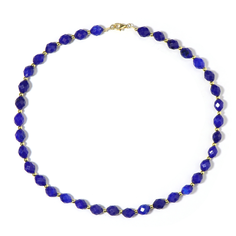 Royal Blue Quartz Gold-Plated Silver Necklace