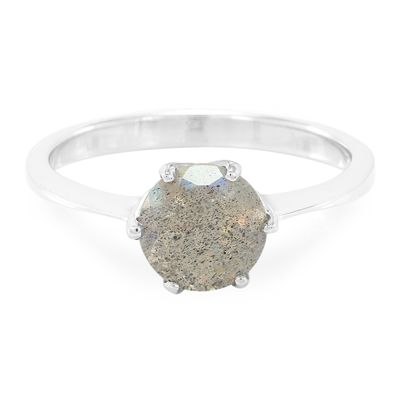 Romanian Spectrolite 925 Silver Ring, 0.88ct