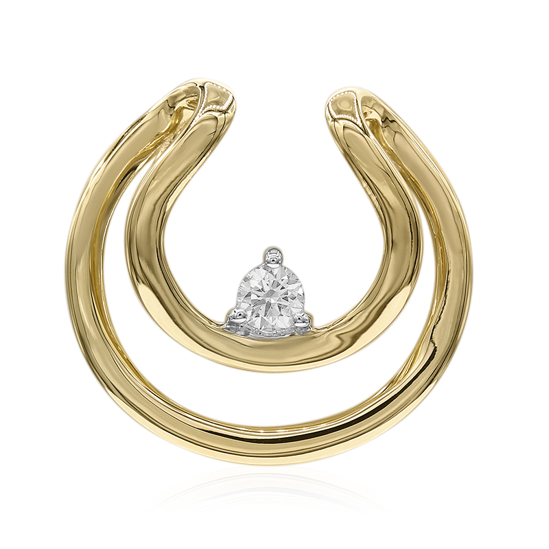 SI1 (G) Brillant-Goldanhänger (Annette)-2479NC | Juwelo Schmuck
